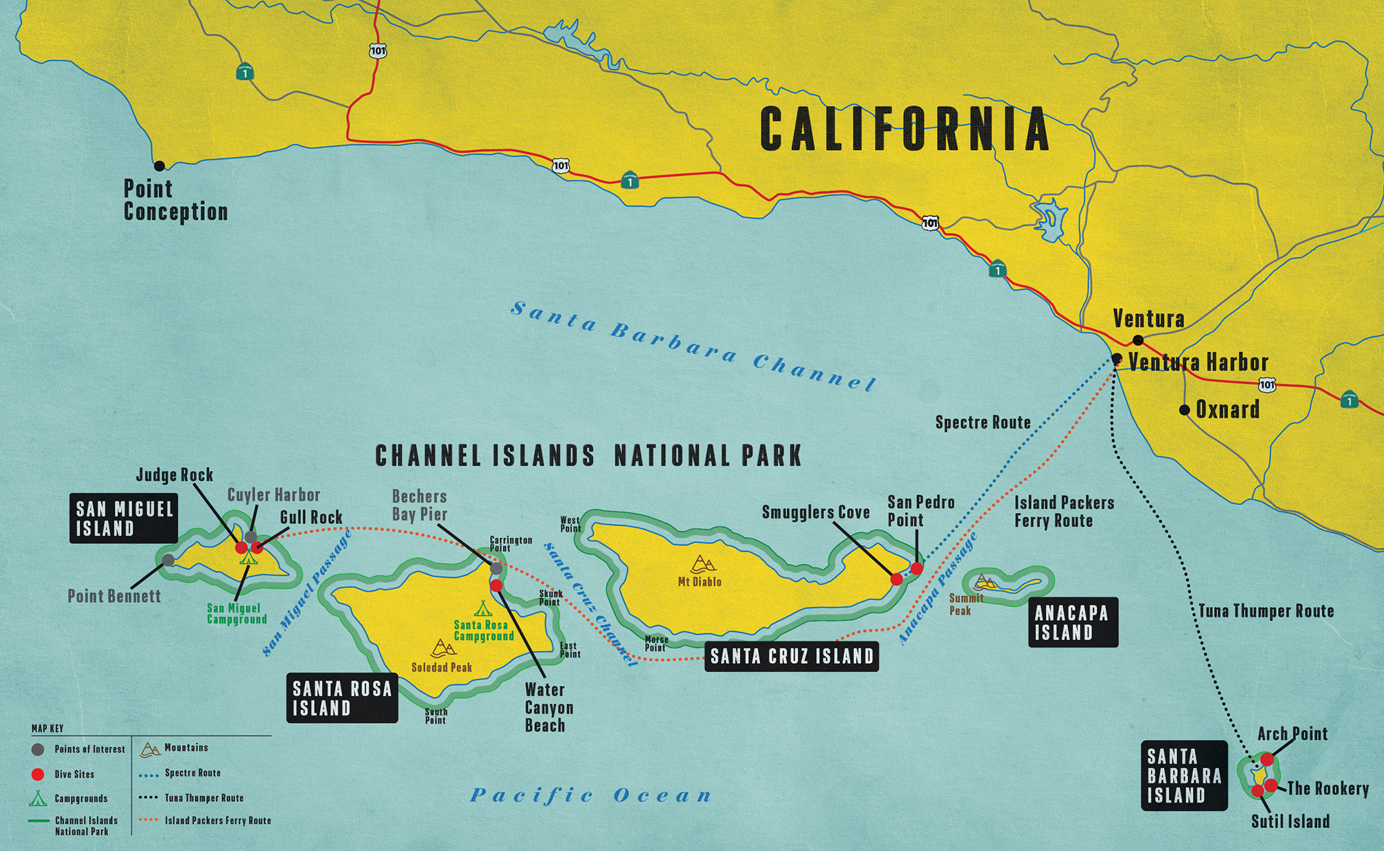 Santa Barbara Island Map
