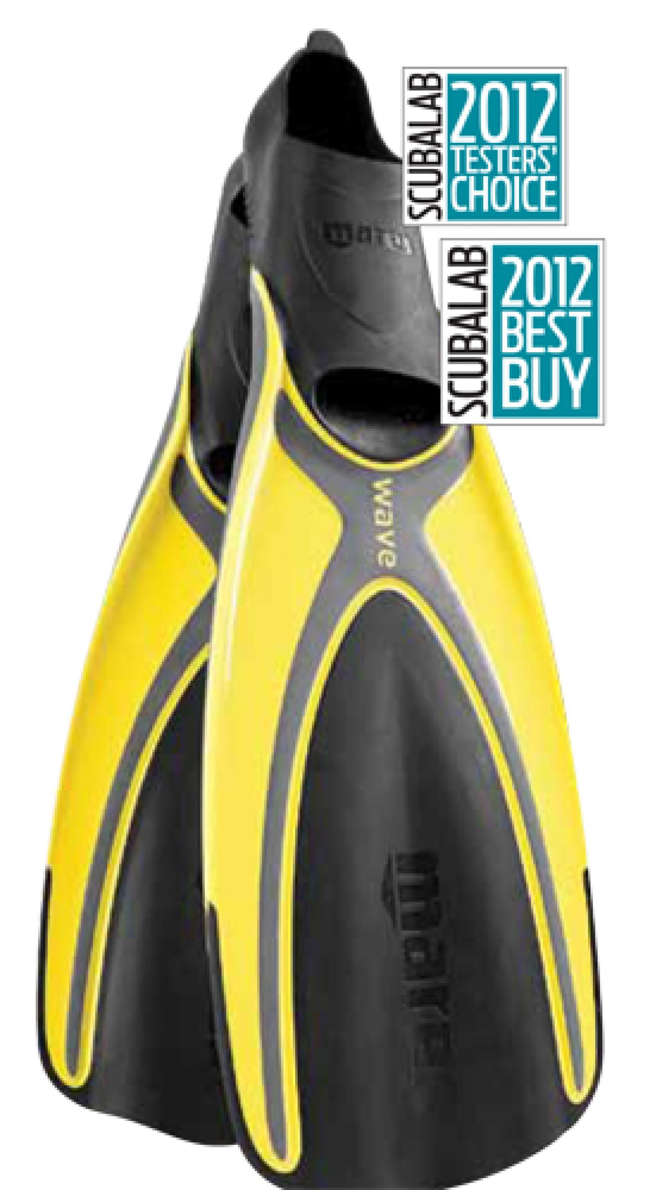 2012 ScubaLab Full-Foot Fins: MARES Wave | Scuba Diving