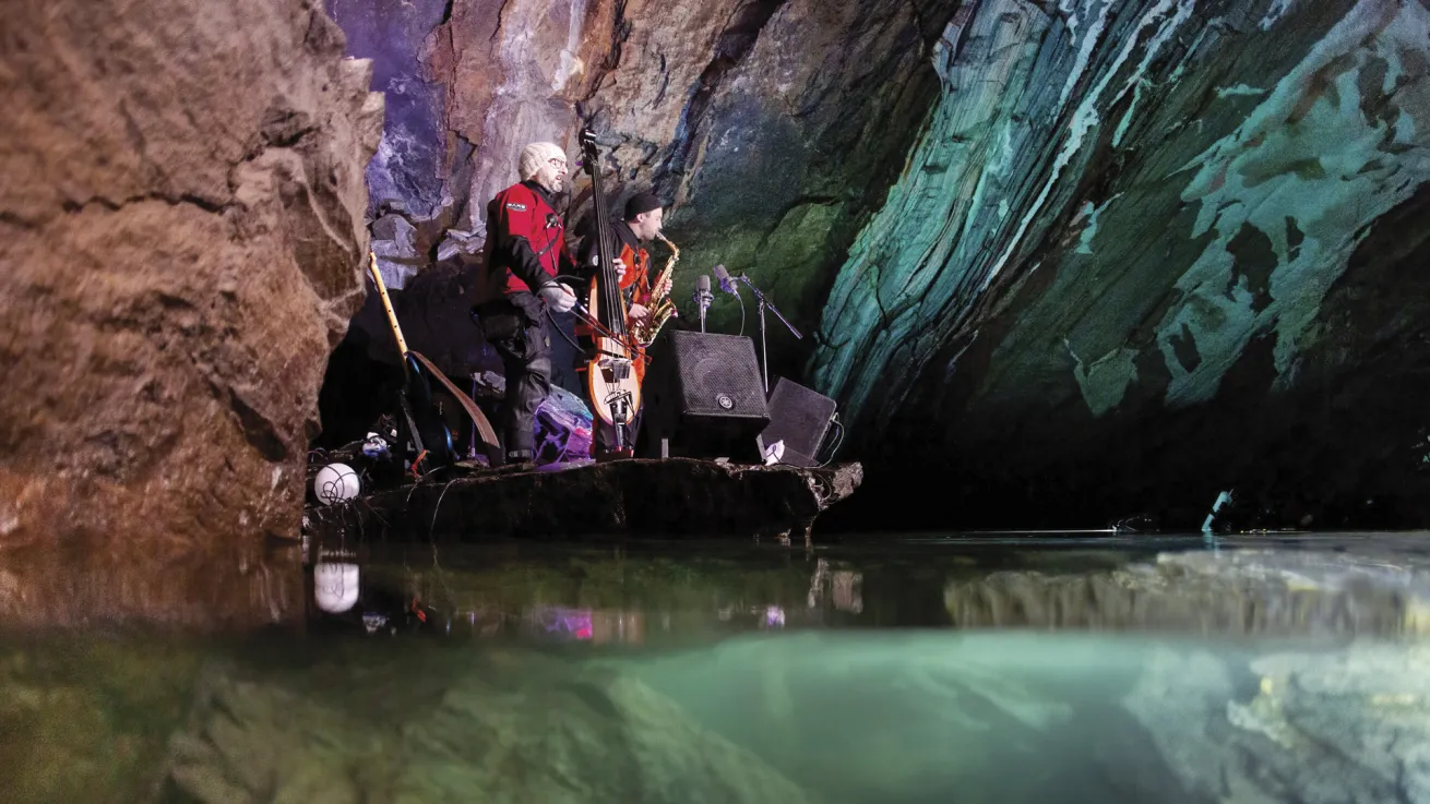 Diving for an Arctic Cave Concert | Scuba Diving