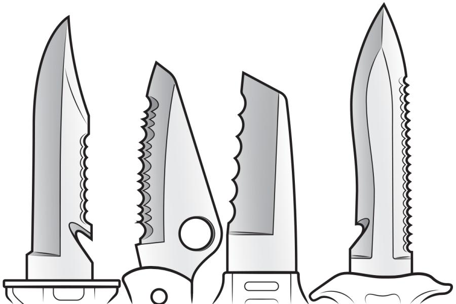 Learn the Different Types of Dive Knives | Scuba Diving