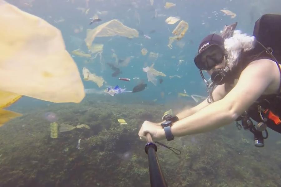 Scuba Diver Films Wave of Trash and Debris in Bali | Scuba Diving